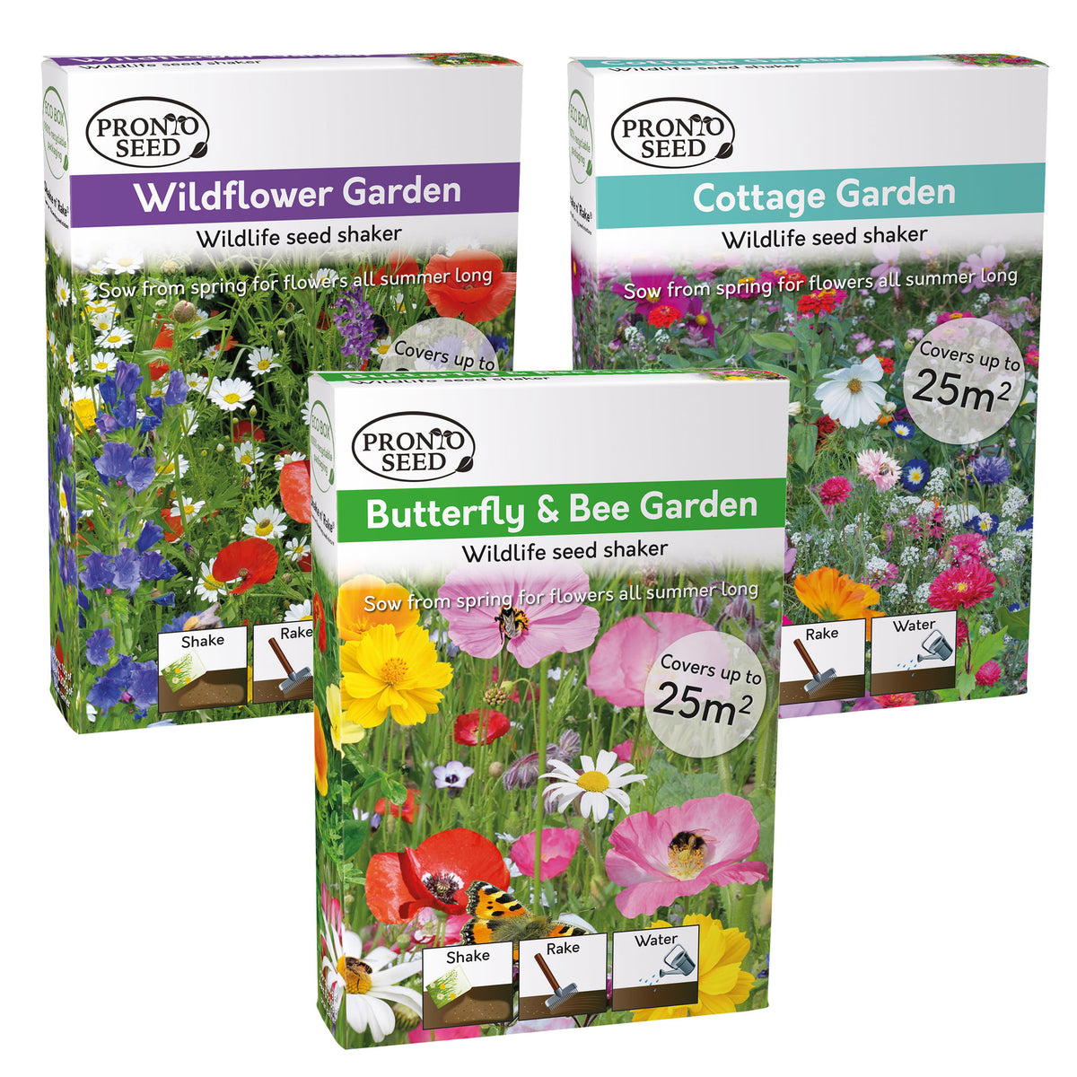 Wildflower Seeds - Seed Shaker Trio Bundle – Pronto Seed