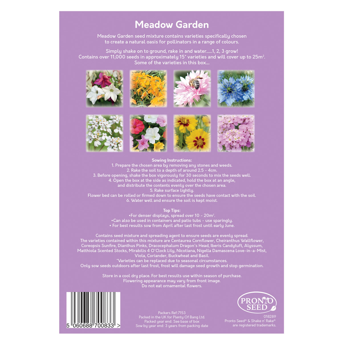 Meadow Wildflower Seed Shaker – Pronto Seed